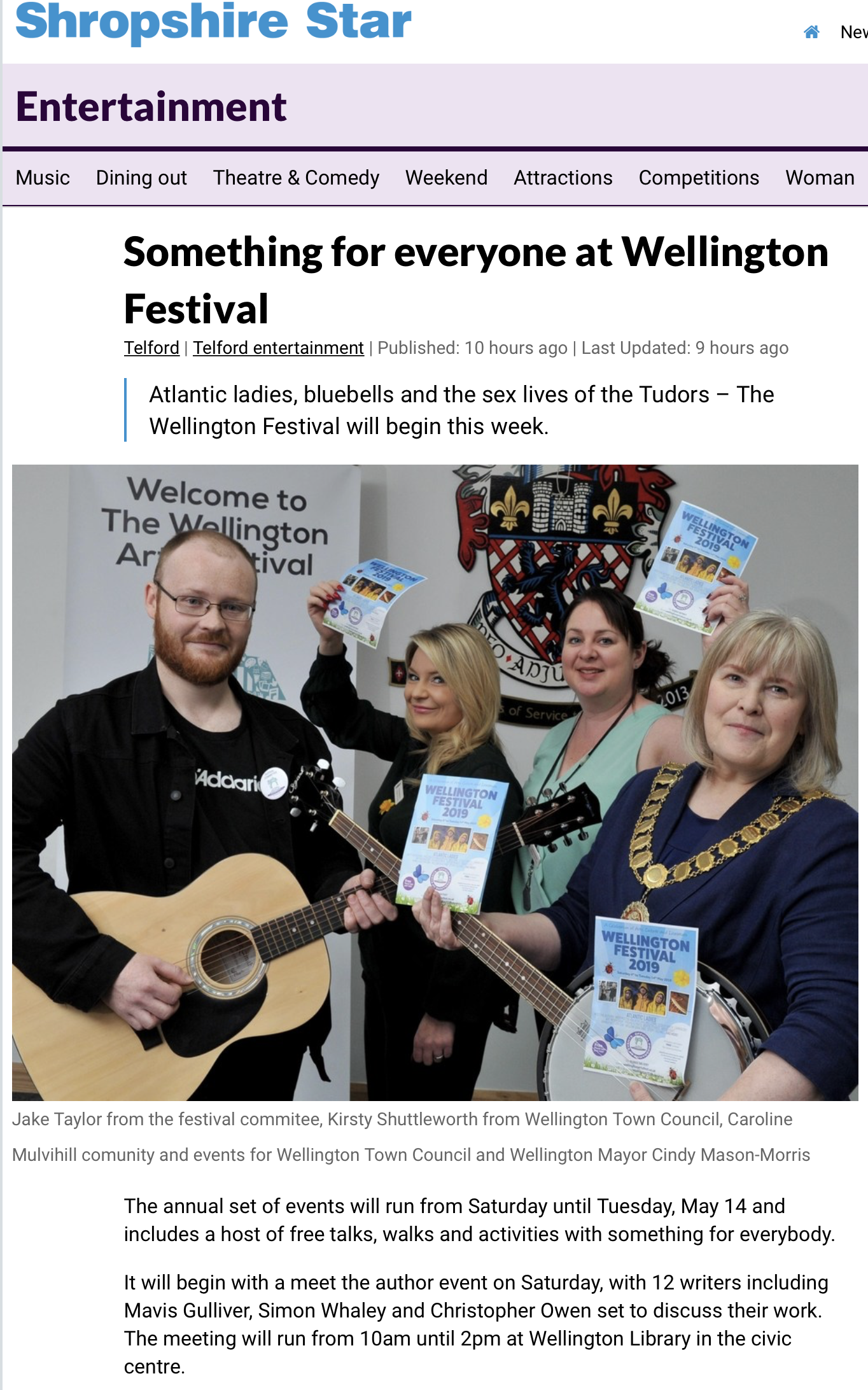 Meet The Author – at Wellington! – SIMON WHALEY