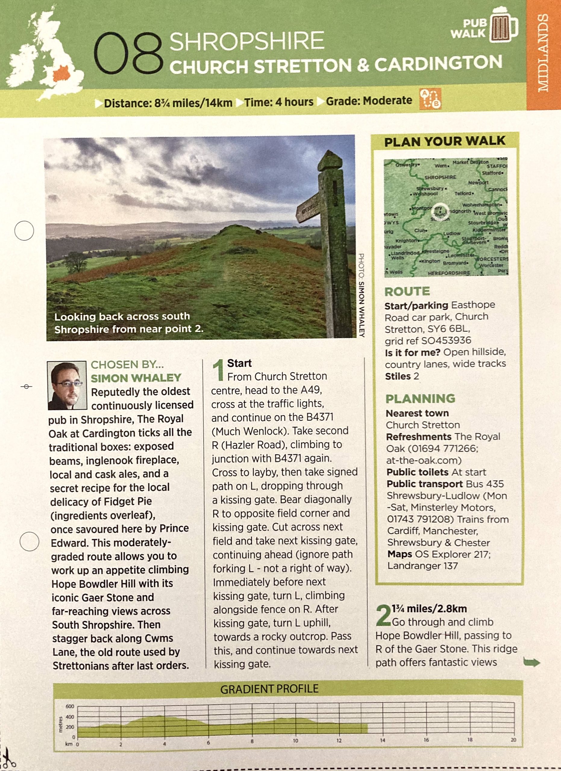 Church Stretton to Cardington – SIMON WHALEY